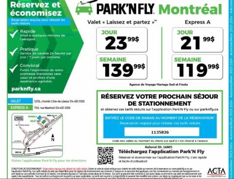 Obtenez votre coupon rabais park n fly montreal valet - Mariage dans le ...